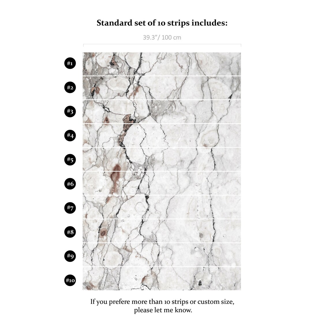 Stair Riser Sticker Set Peel and Stick 10 Strips Warm Gray - Etsy