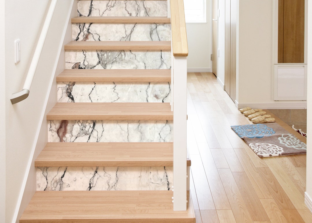 Stair Riser Sticker Set Peel and Stick 10 Strips Warm Gray - Etsy