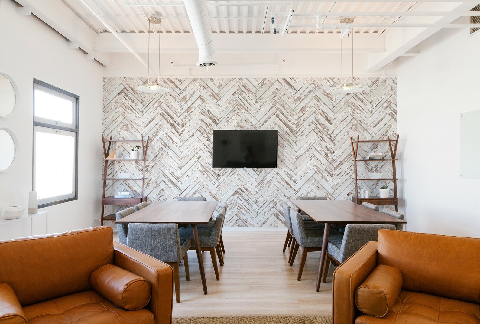 Wooden Herringbone Wallpaper, Removable Wall Mural, Rustic Wood Pattern ...