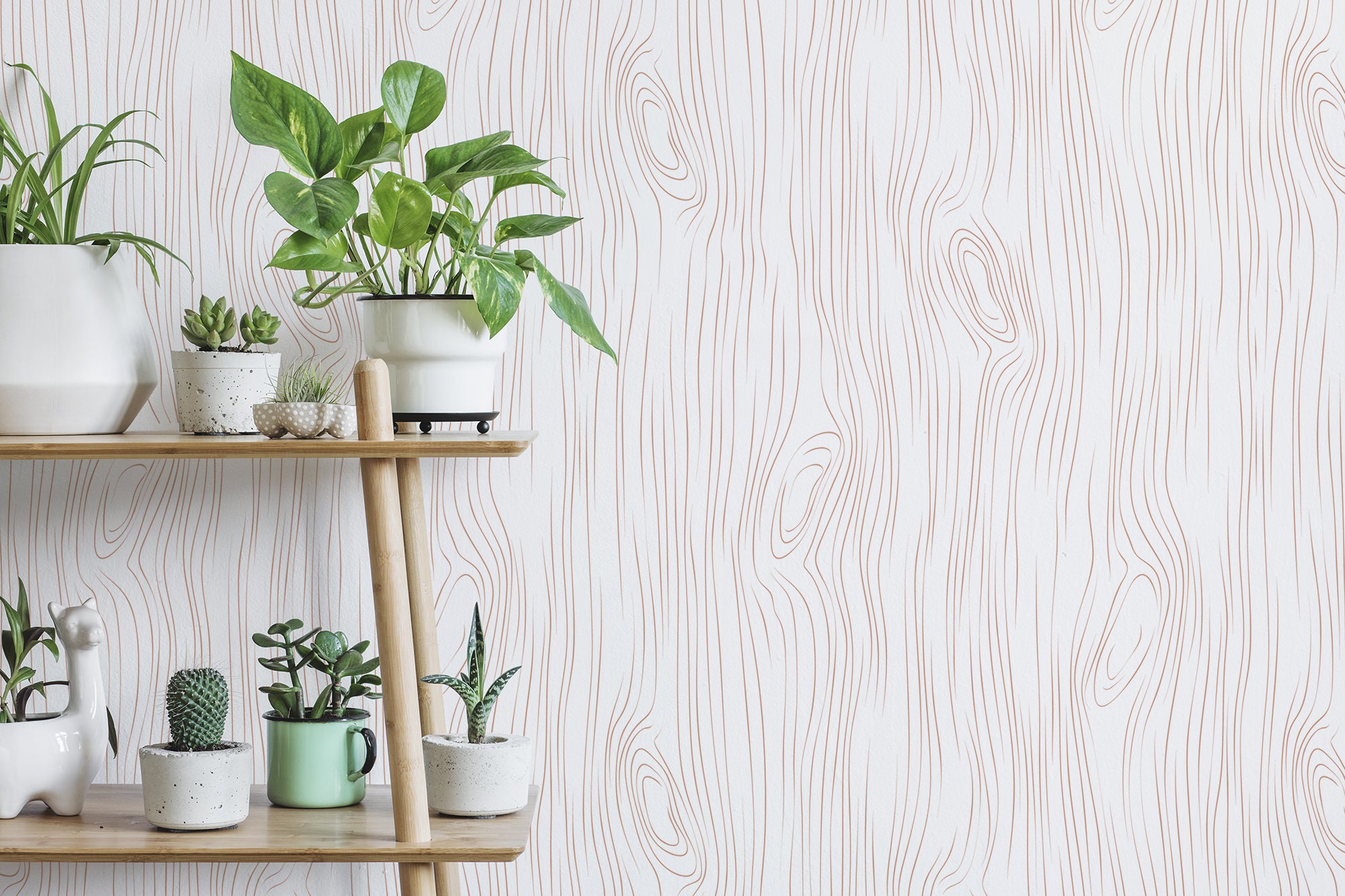 Light Wood Wallpaper, Peel and Stick Wallpaper Roll, Abstract Wall ...