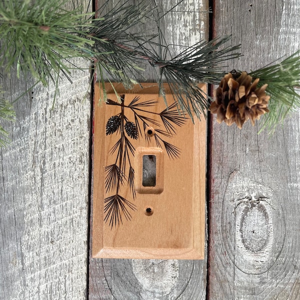 Light Switch Covers Pinecone - Etsy