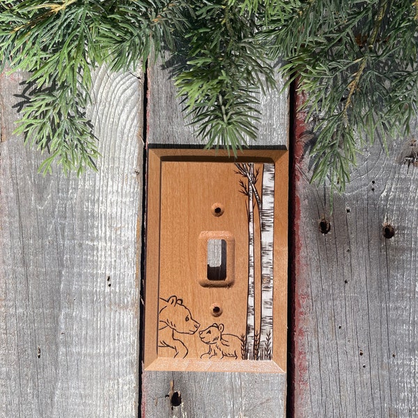 Wood Switch Plate - Etsy
