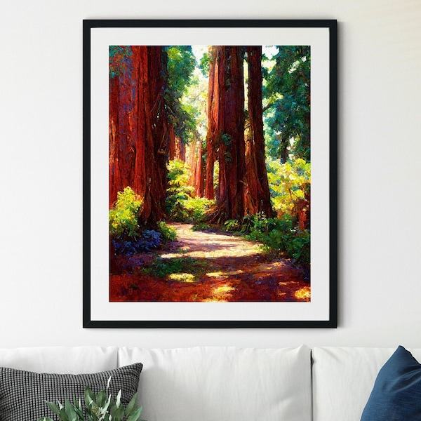 Redwood Print - Etsy