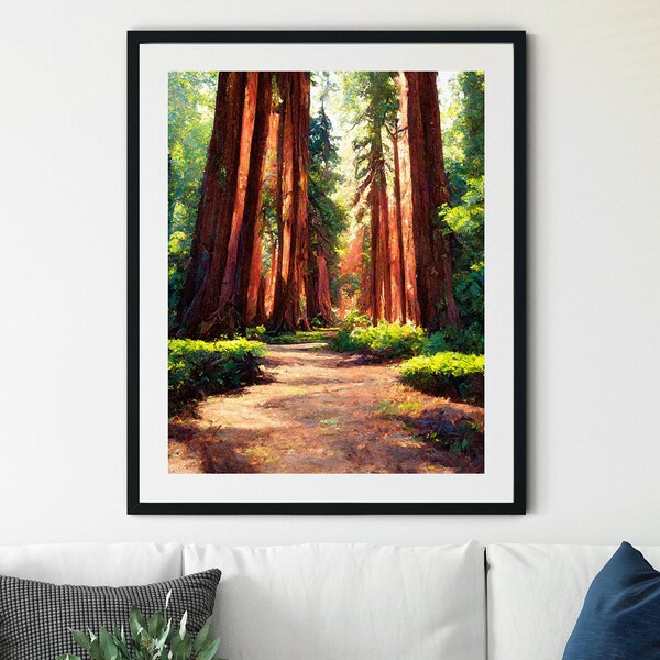 Redwood Print - Etsy