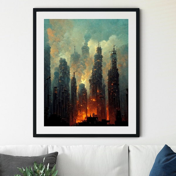 Cityscape - Etsy