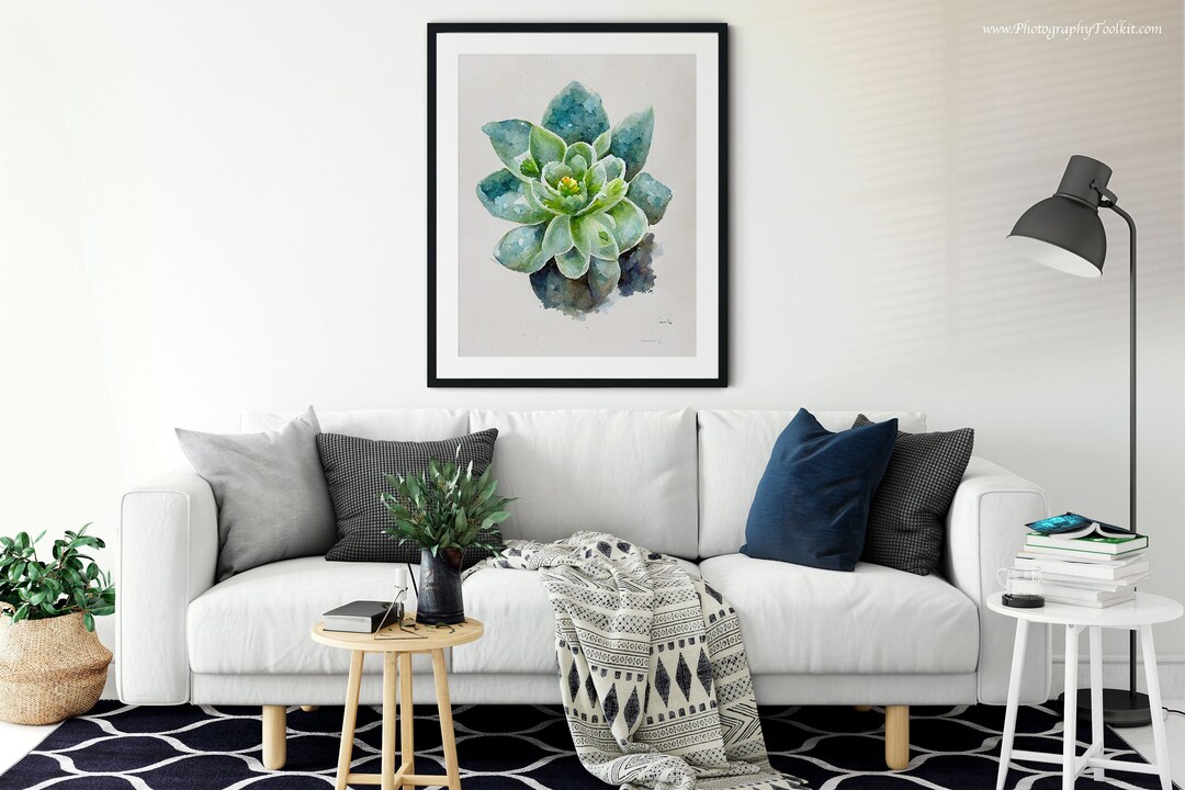 Printable Succulent Home Decor, Botanical Wall Art, Plant Art Gift ...