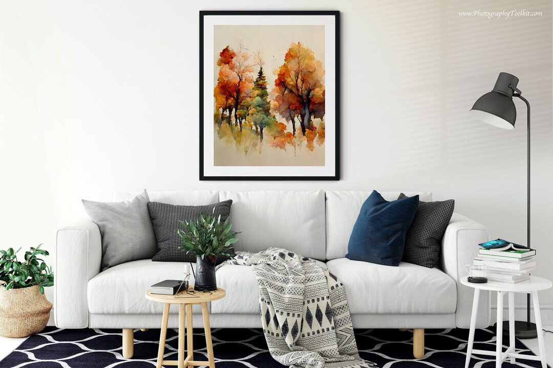 Autumn Landscape Print, Fall Wall Art, Fall Landscape Printable Wall ...