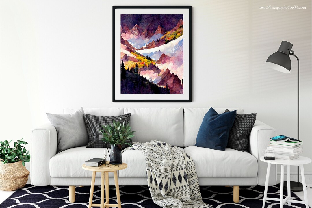 Maroon Bells Print, Colorado Wilderness Print, Maroon Bells Art ...