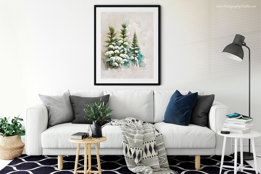 Pine Tree Print, Pine Prints, Pine Tree Wall Print, Tree Nature Print ...