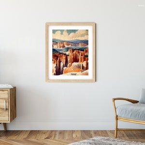 Bryce Canyon Print, Bryce Canyon Poster, National Park Print, Southern ...