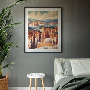 Bryce Canyon Print, Bryce Canyon Poster, National Park Print, Southern ...
