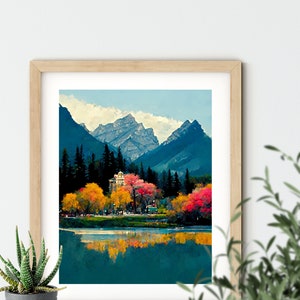 Banff Print Set of 6, Banff Art, Canada Print, Banff Wall Art, Banff ...