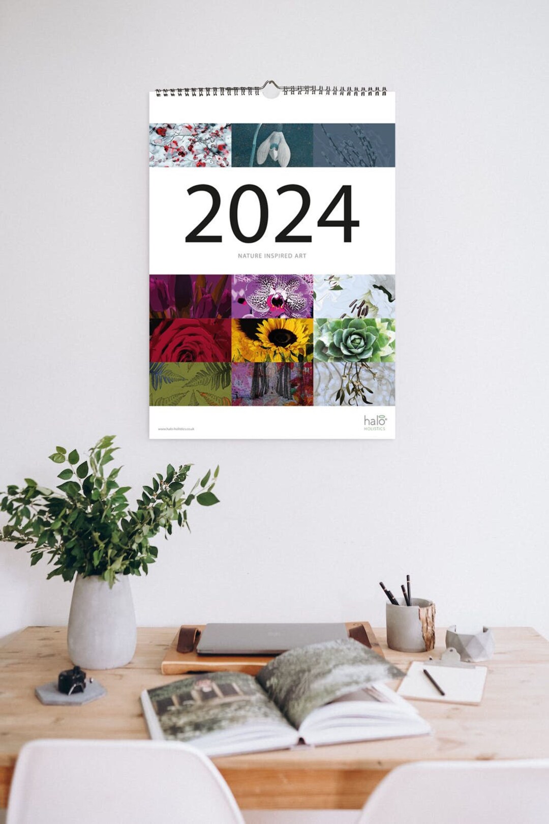 2024 Wall CALENDAR by Halo Holistics Nature Inspired Art - Etsy