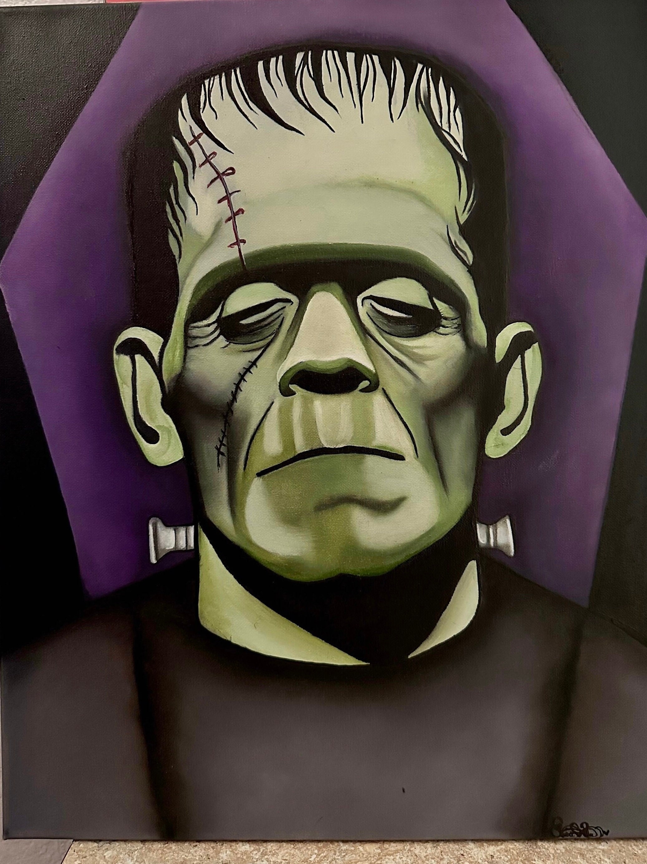 Frankenstein’s Monster-oil Painting - Etsy