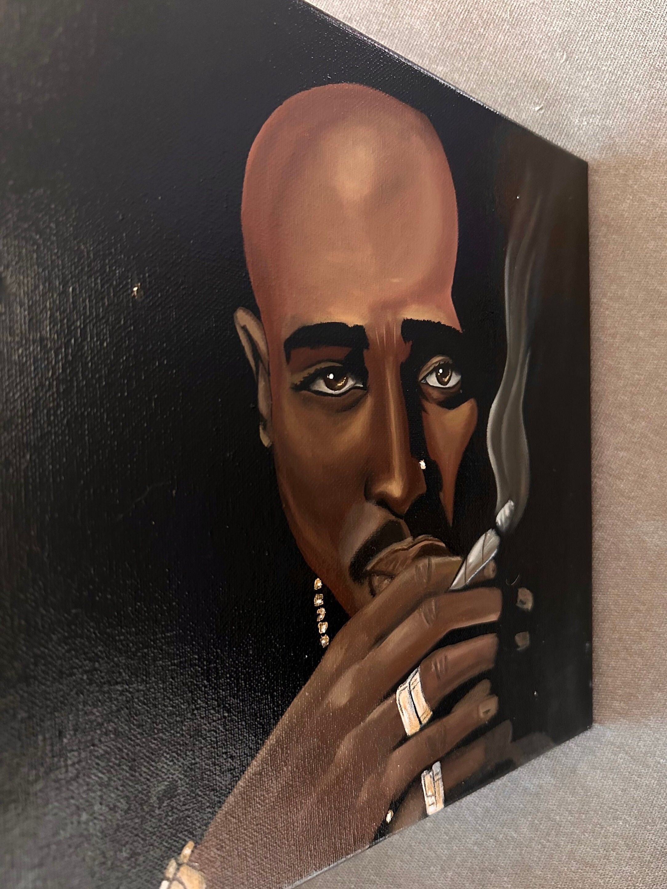 2pac Oil Painting on Canvas - Etsy