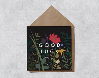 Good Luck Card / Good Luck / Well Wishes / Best Wishes / Good Luck ...