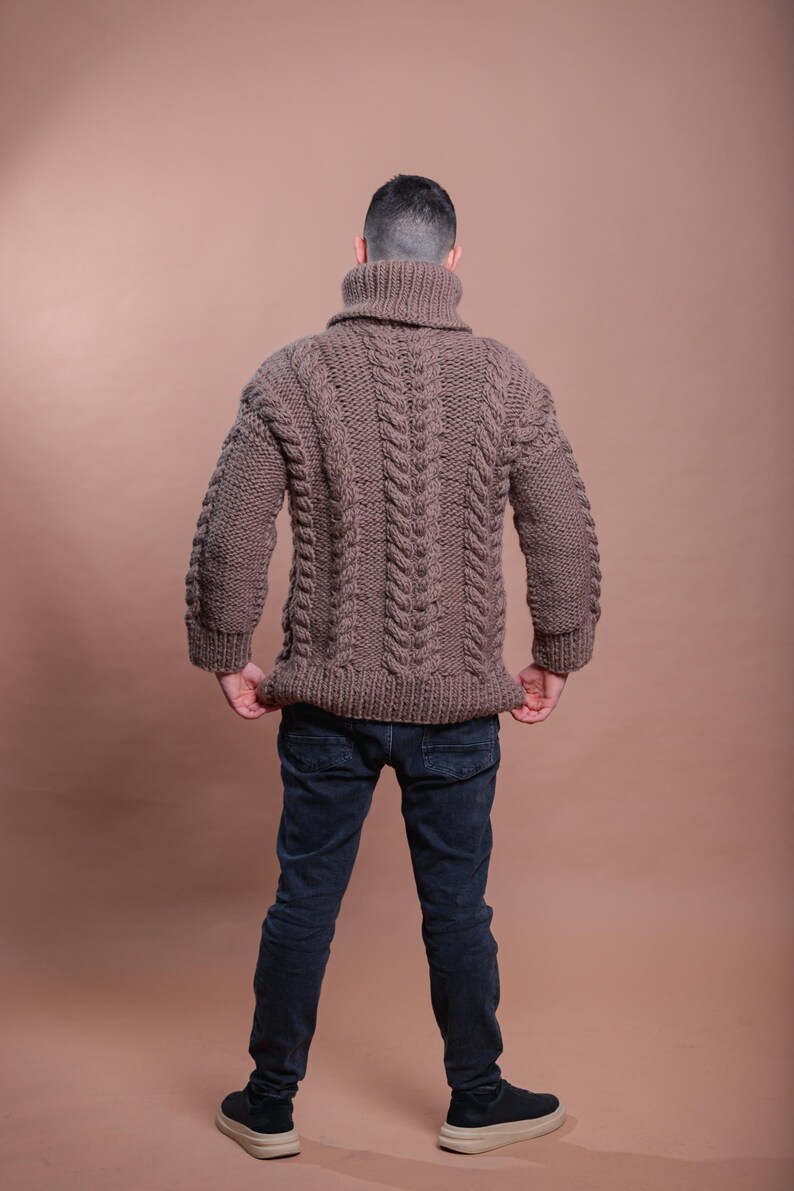 Beautiful Oversized Wool Sweater for Men, Winter Wool Pullover, Giant ...