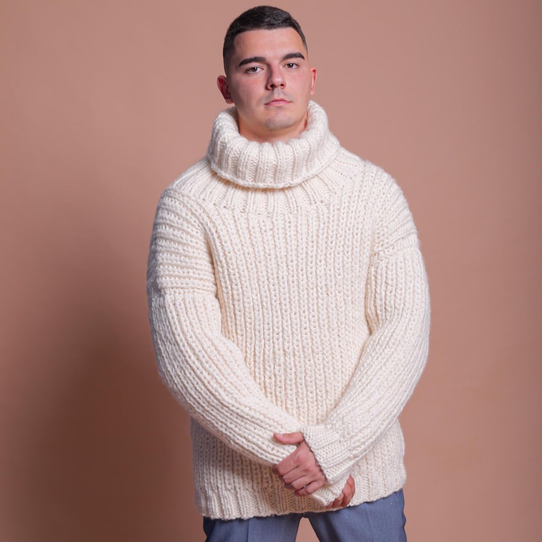Warm Wool Sweater for Man, Winter Man Pullover, Cristmas Sweater Gift ...