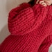 XL Ready to Ship 4 Kg Huge Red Chunky Wool Sweater, Wool Pullover ...