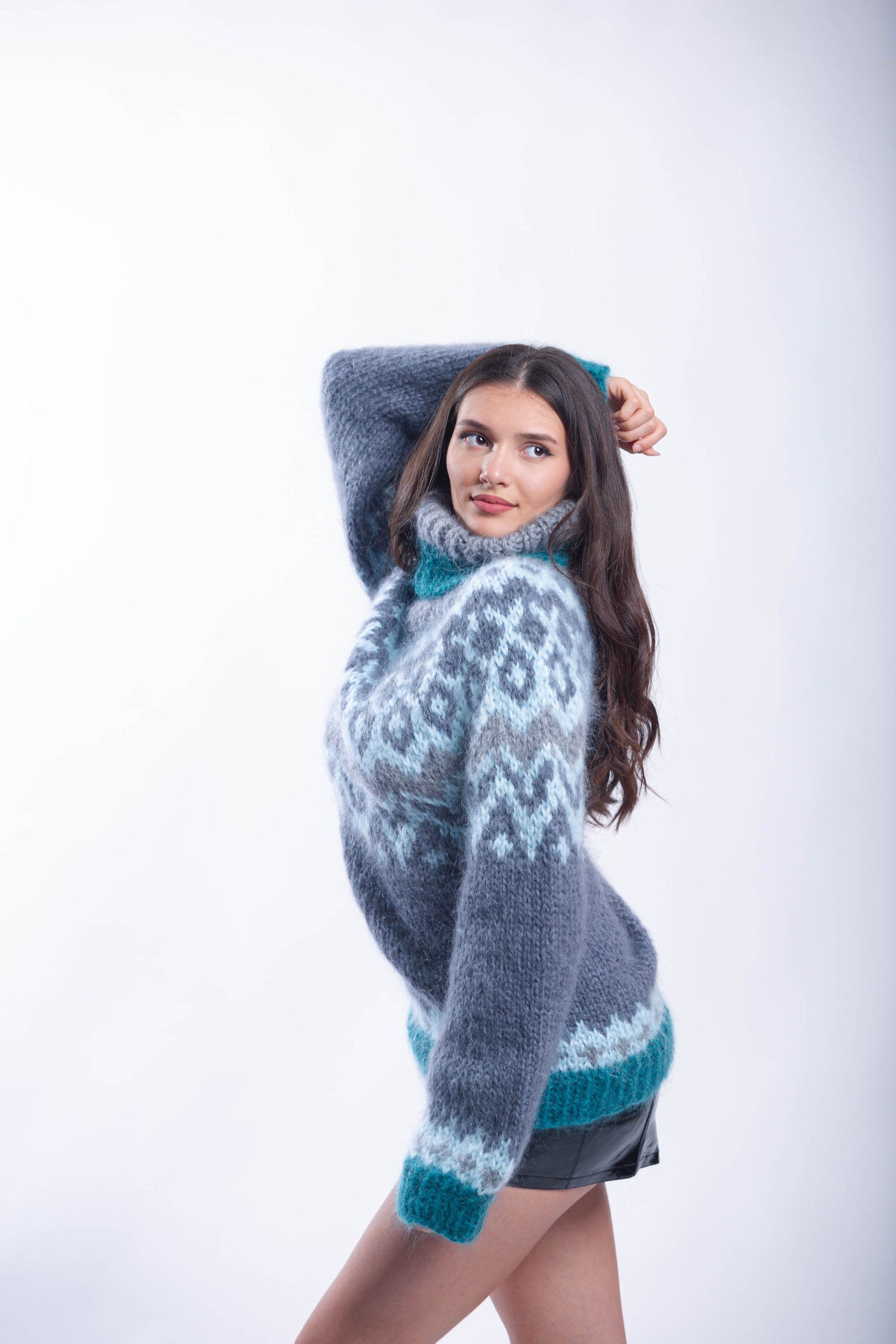 Icelandic Mohair Sweater in Diffrent Colors Combinations Made by ...