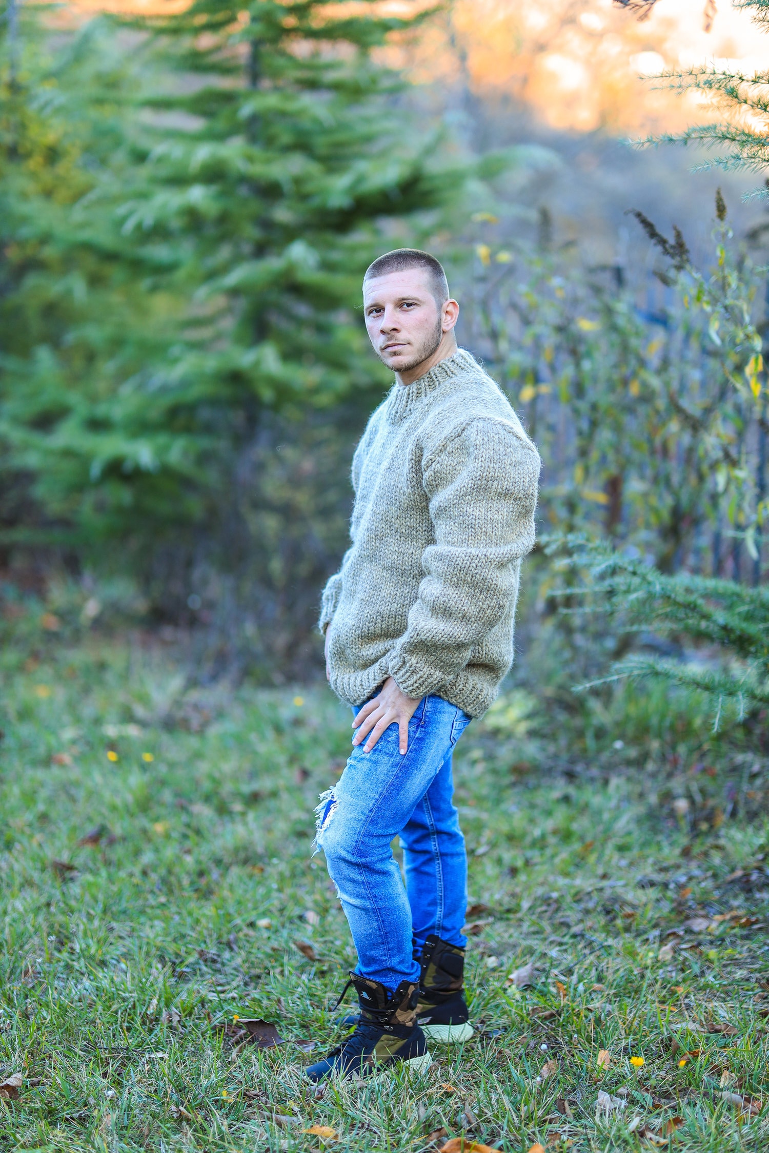 Oversized Wool Sweater for Men, Winter Wool Pullover, Giant Man Sweater ...