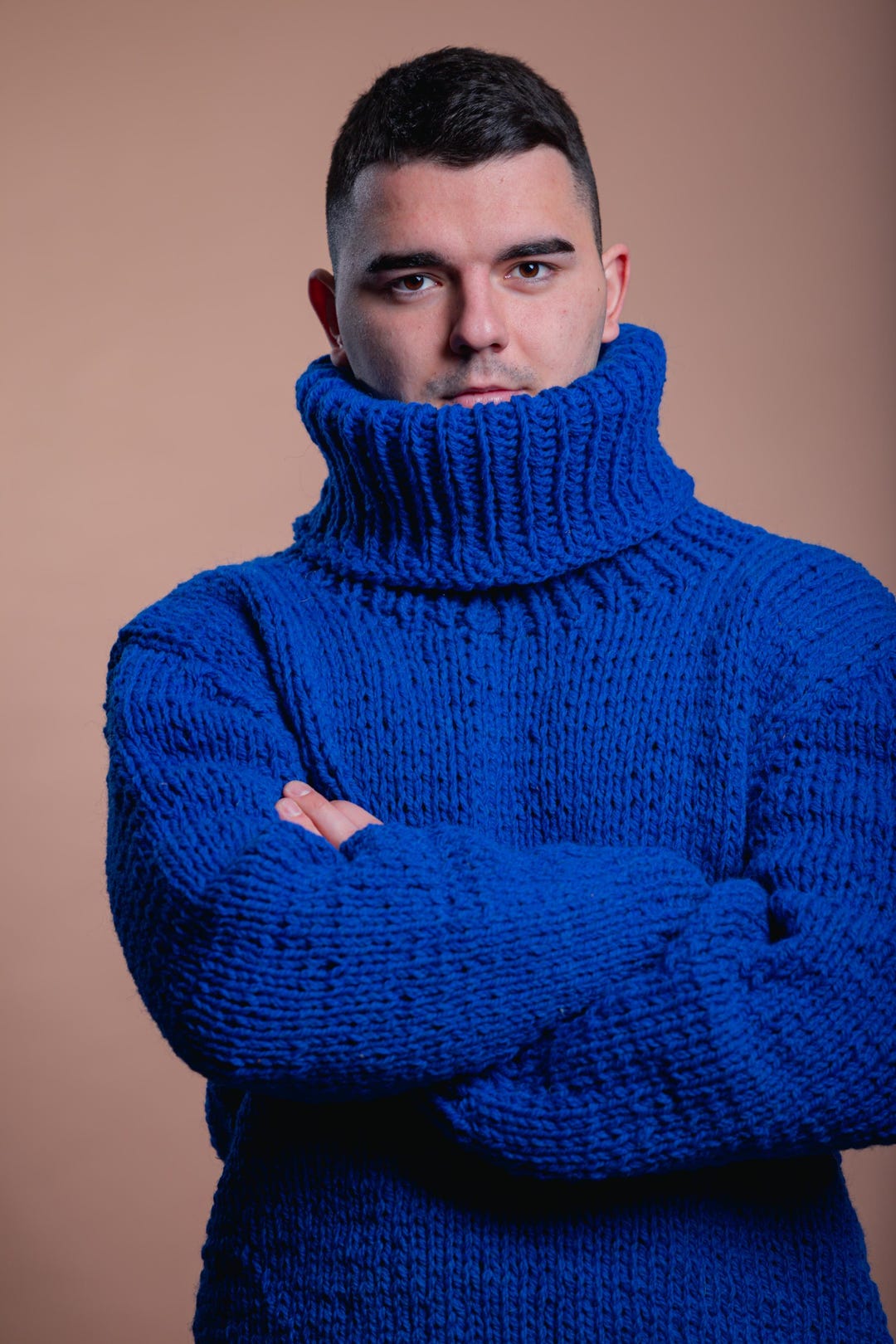 Oversized Wool Sweater for Men, Winter Wool Pullover, Giant Man Sweater ...