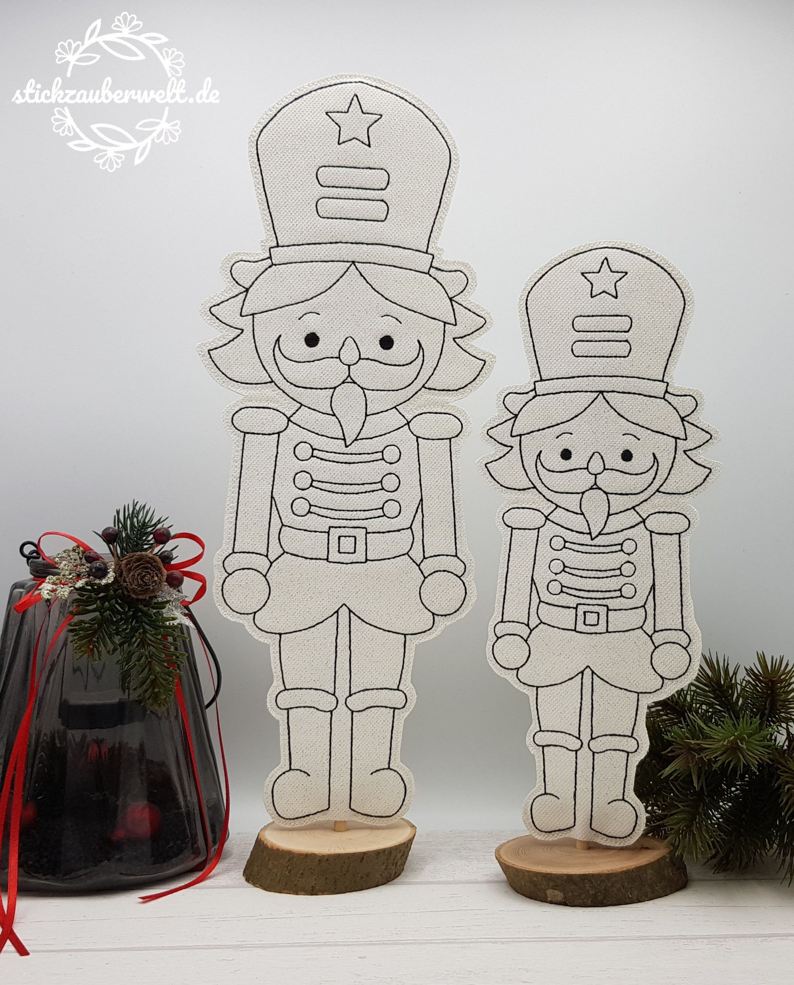 Nutcracker Standee to Stand Up/ ITH Embroidery File/ 13x18, 15x24 ...