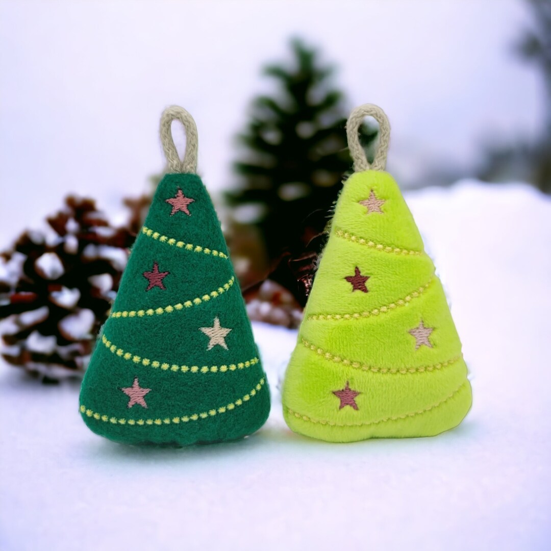 ITH Embroidery File, Christmas Tree, Pocket Tree, Pendant, Lucky Charm ...