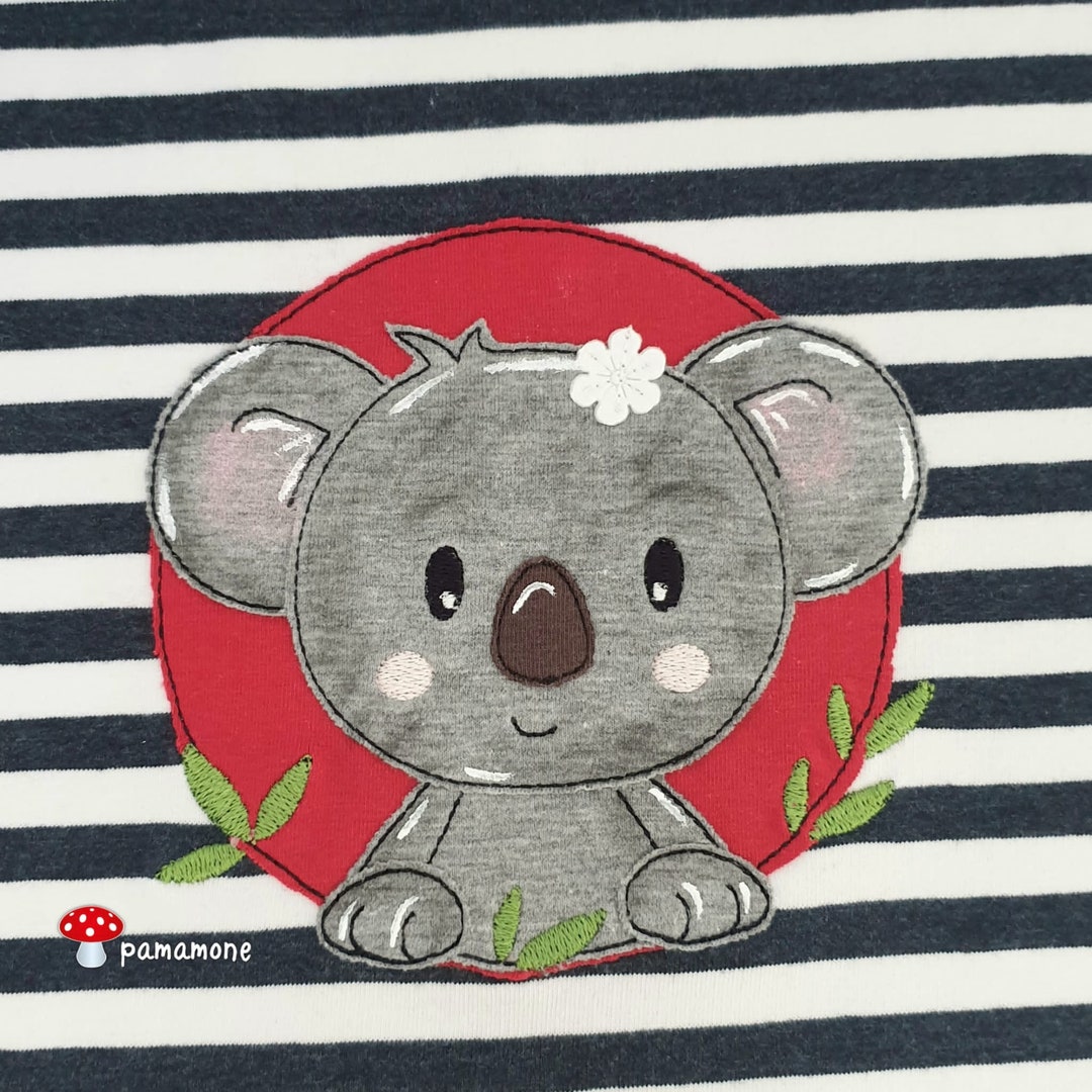 Koala Button Embroidery File, Doodle/application/embroidery Pattern ...
