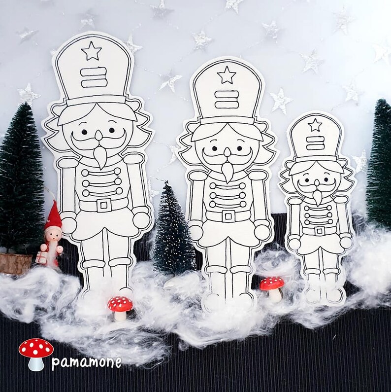Nutcracker Standee to Stand Up/ ITH Embroidery File/ 13x18, 15x24 ...
