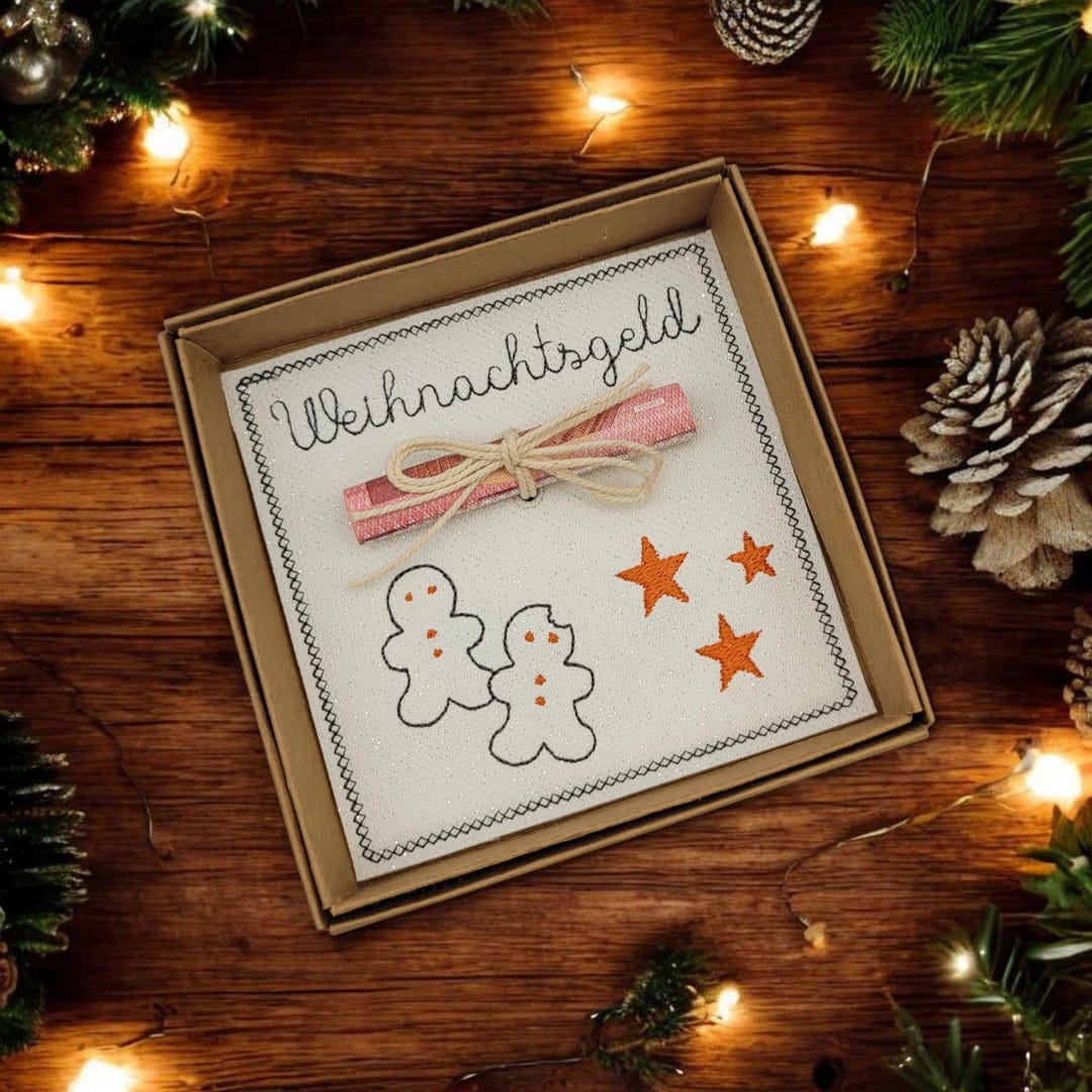 ITH Embroidery File/ Insert Card / Money/ Gift/ Christmas Money/ in ...