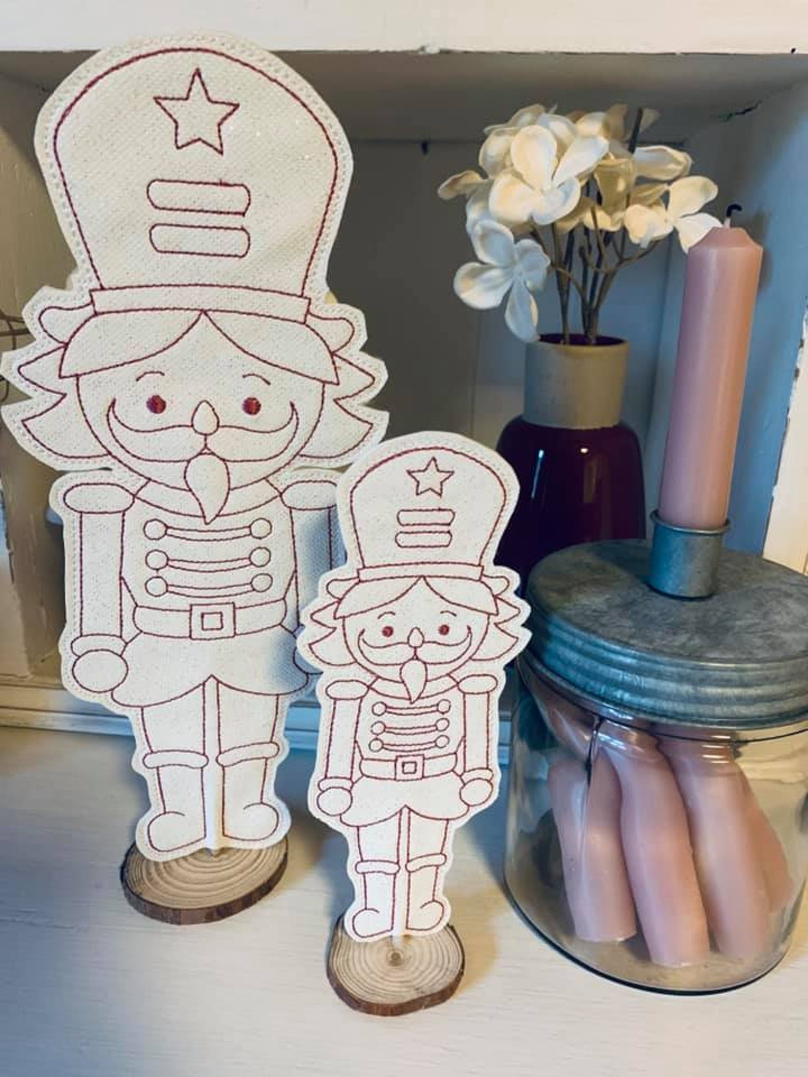 Nutcracker Standee to Stand Up/ ITH Embroidery File/ 13x18, 15x24 ...