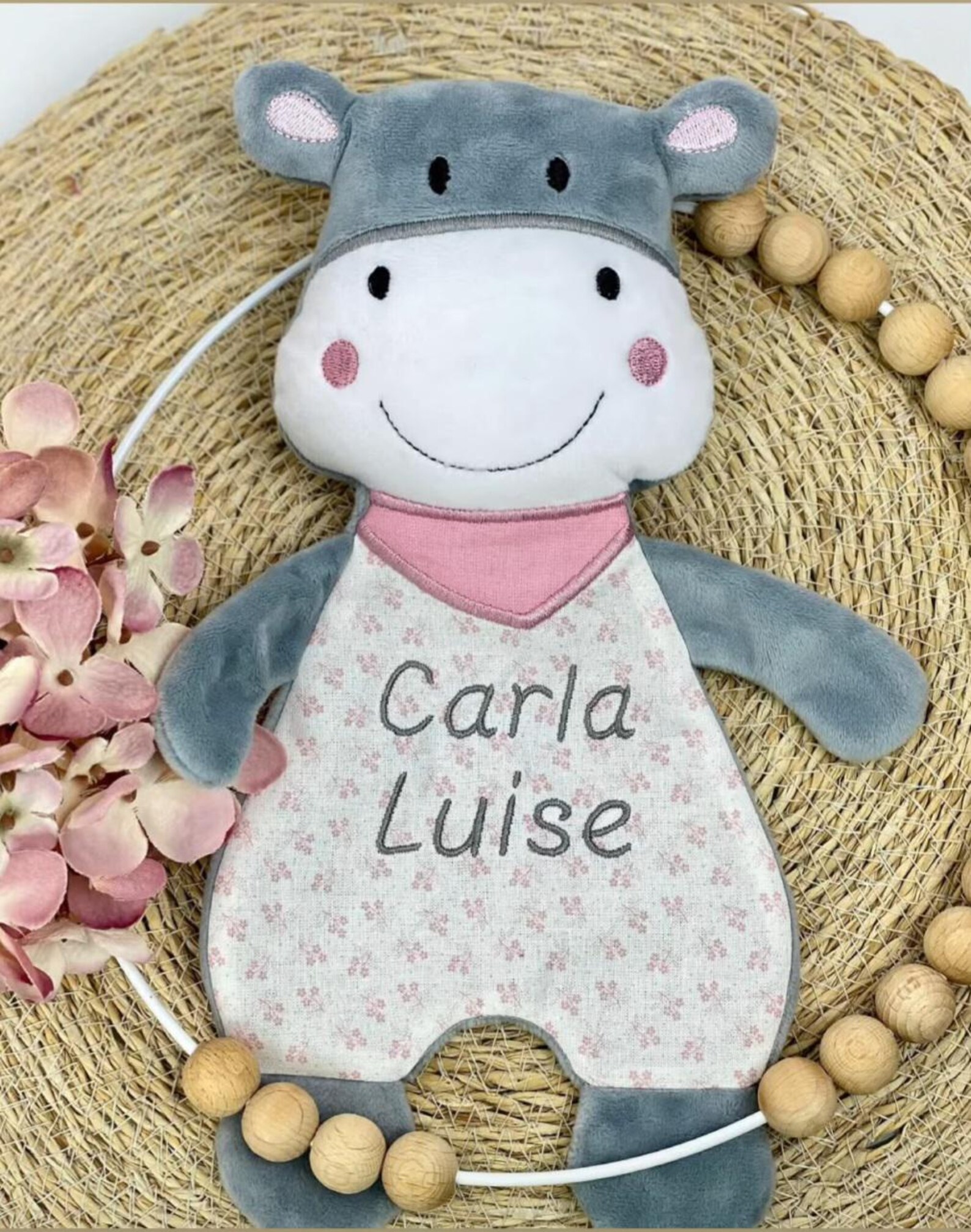 ITH Embroidery File Hippo Comfort Blanket, Cuddly Blanket, Embroidery ...