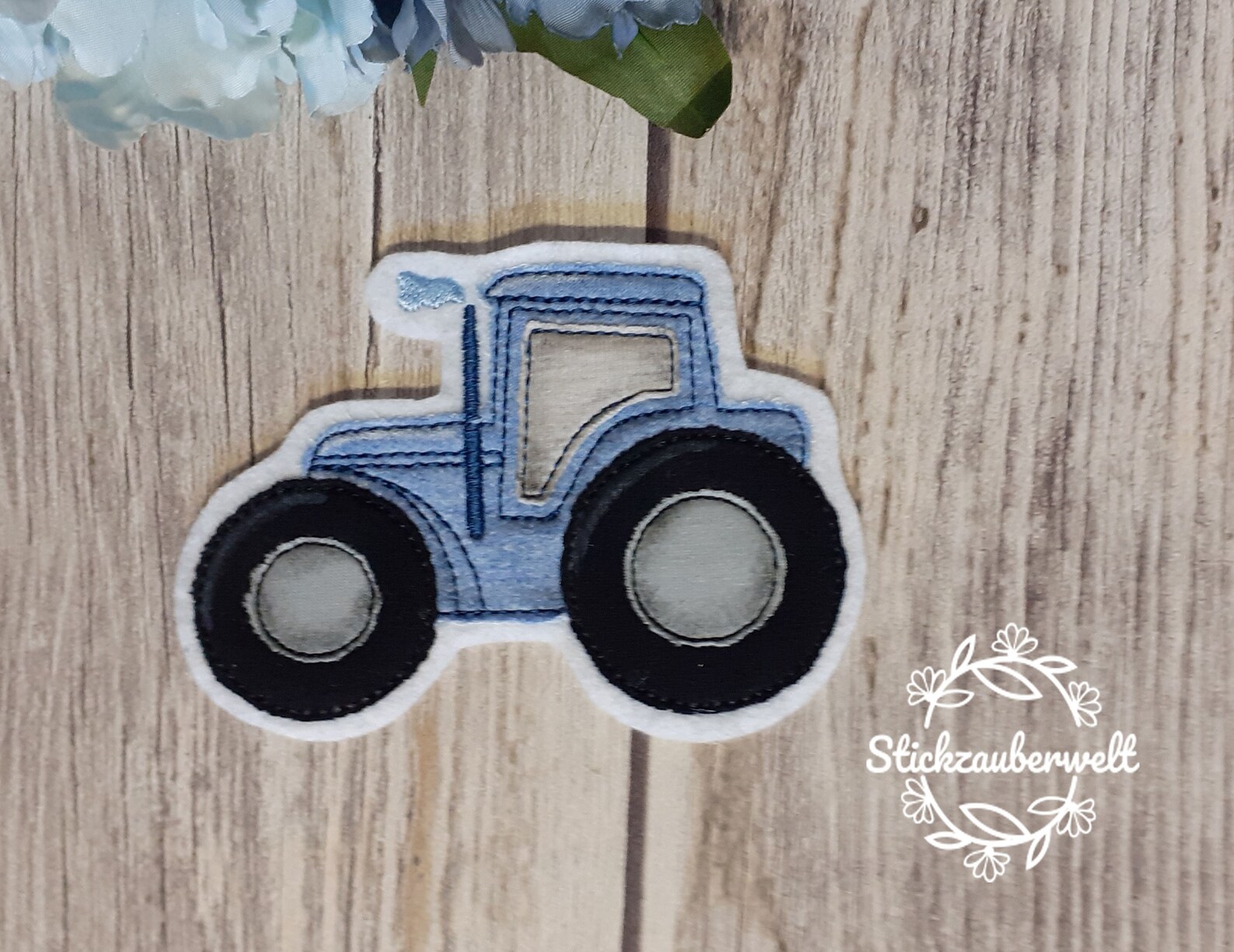 Traktor Button Stickdatei Doodle/Applikation /Stickmuster - Etsy.de