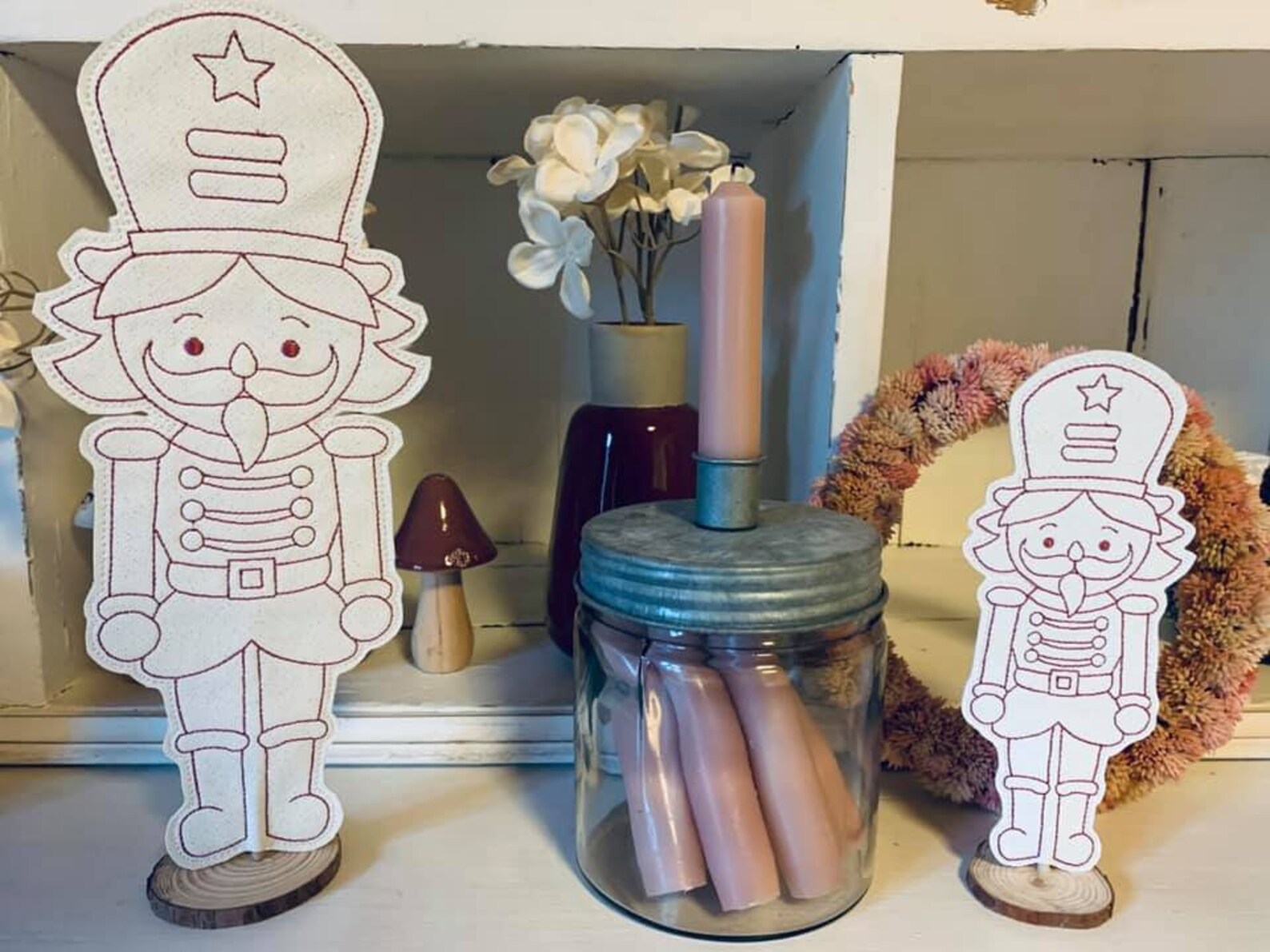 Nutcracker Standee to Stand Up/ ITH Embroidery File/ 13x18, 15x24 ...