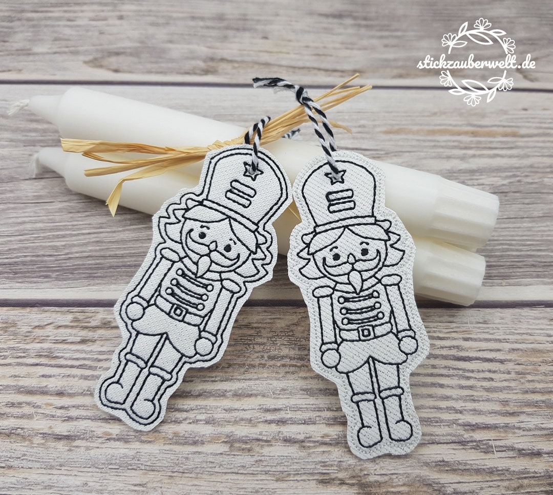 Pendant Nutcracker ITH Embroidery File/ 10x10 /10x13 - Etsy UK