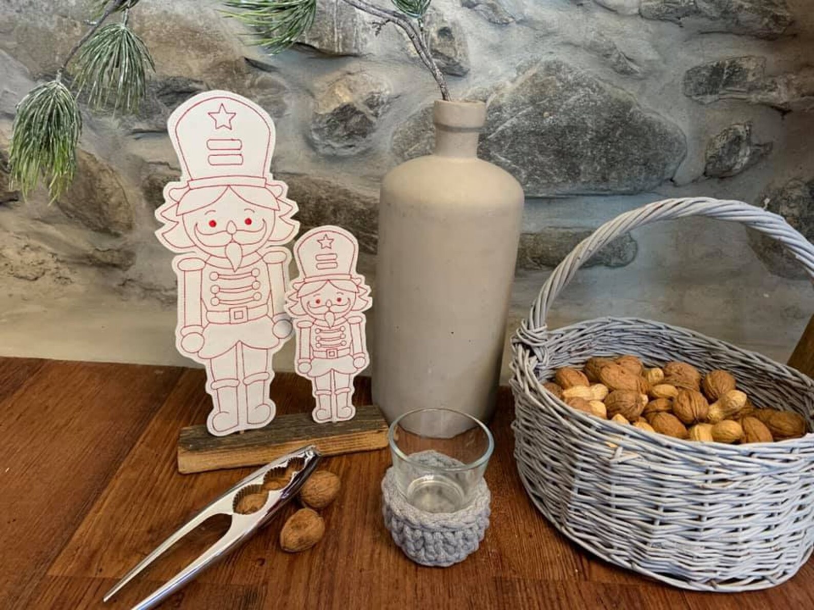 Nutcracker Standee to Stand Up/ ITH Embroidery File/ 13x18, 15x24 ...