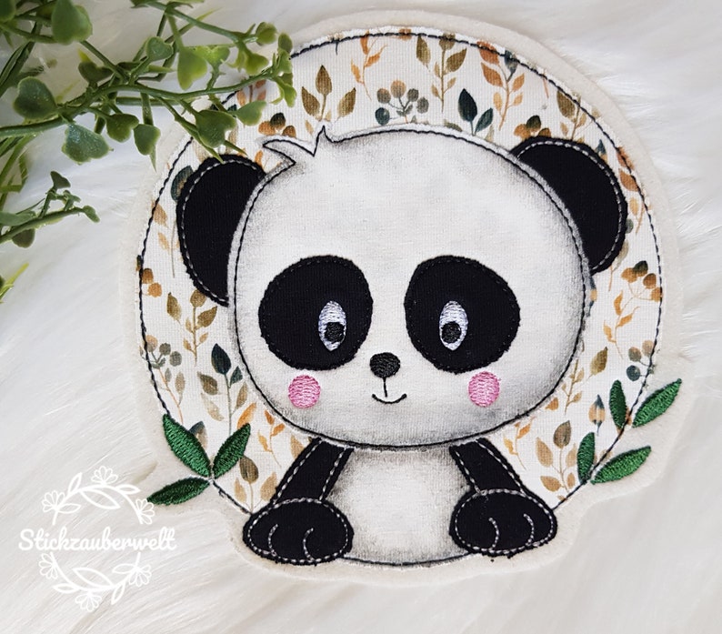 Panda Button Stickdatei Doodle/Applikation /Stickmuster / | Etsy