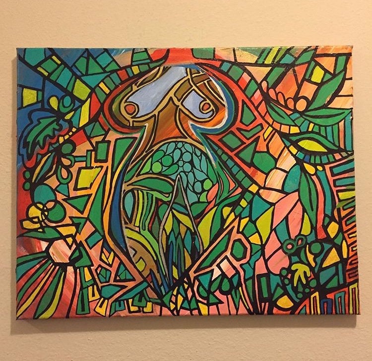 Abstract Female Form Painting - Etsy