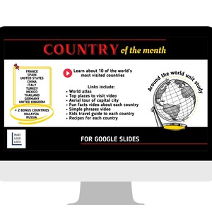 Country of the Month Printables, Countries of the World Mini-unit ...