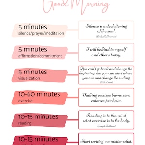 Miracle Morning SAVERS Inspiration Printable (digitaler Download) - Etsy.de