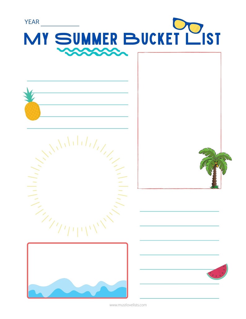 End of Year Homeschool Memory Pack, Summer Bucket List, Year End ...