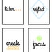 Monthly Focus Word Cards Set of 12 Digital Download - Etsy