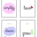 Monthly Focus Word Cards - Set of 12 - Digital Download - Etsy