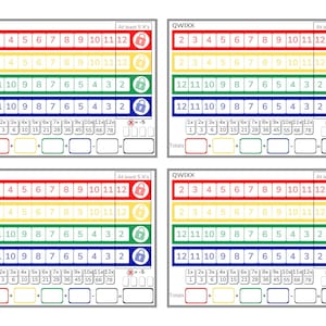 Printable Quixx Score Sheets: Dice Game Scorecard (PDF Download) - Etsy