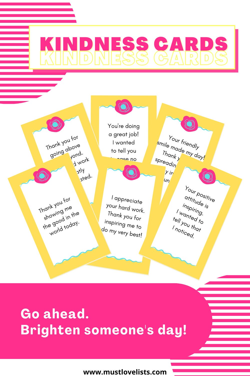Kindness Cards Set of 20 Digital Download - Etsy