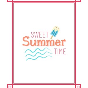Sweet Summer Time Kids Journal Pages, Summer Reading Log, Weekly ...