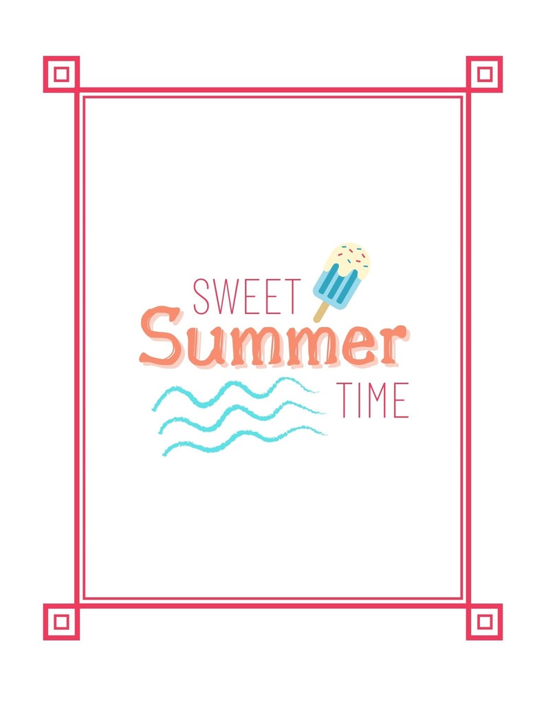 Sweet Summer Time Kids Journal Pages, Summer Reading Log, Weekly ...