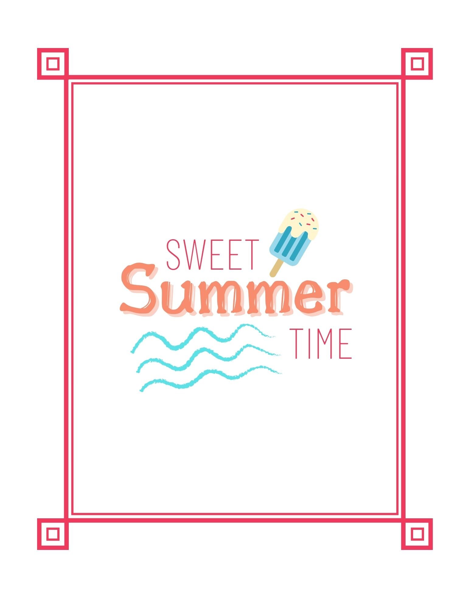 Sweet Summer Time Kids Journal Pages, Summer Reading Log, Weekly ...