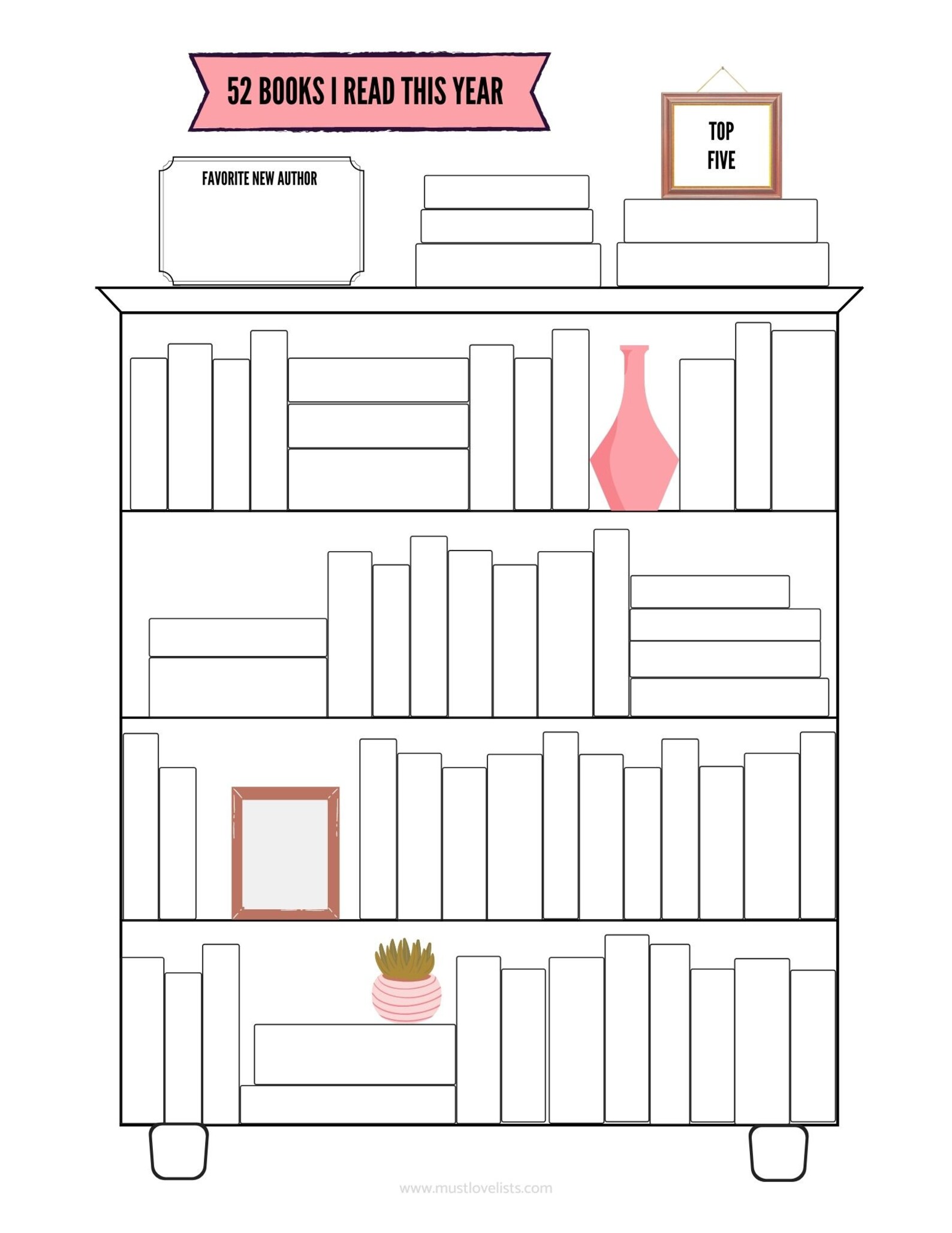 Reading Log Bundle Book Lover Bundle Book Notes Bookshelf - Etsy